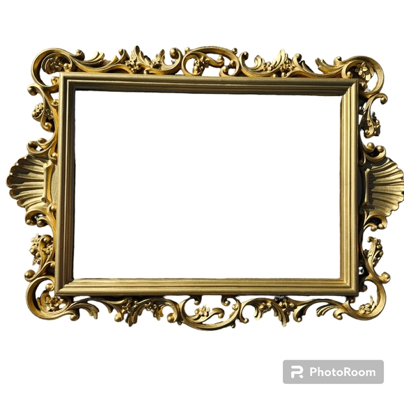 Home Interiors | Accents | Vintage Rectangle Homco Gold Shell Art Wall ...